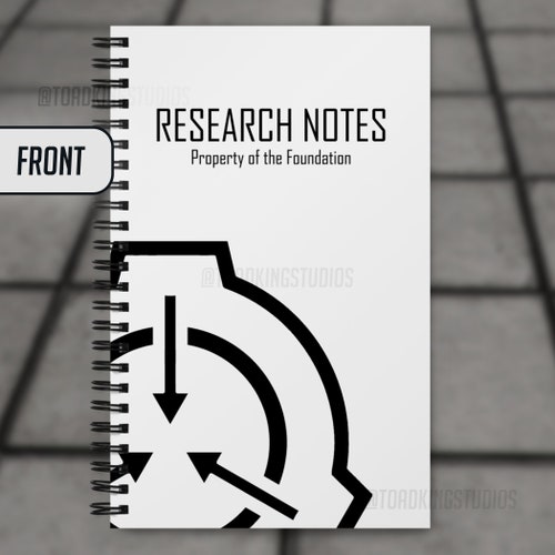 SCP Foundation Research Notes Spiral Notebook POD - Etsy