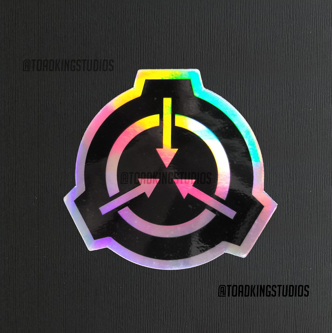 SCP Logo Black Holographic Sticker 3-inch - NEW - Etsy
