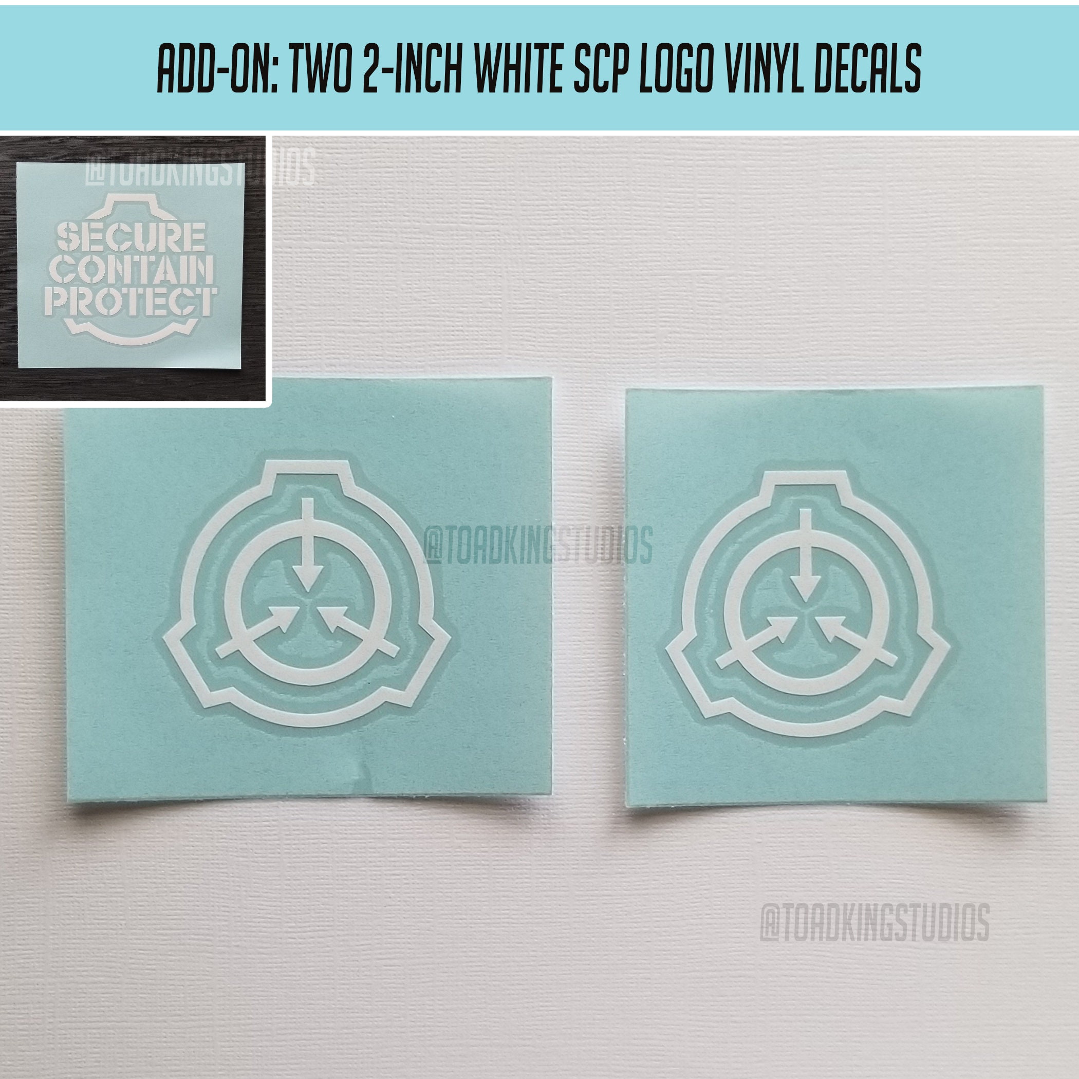 Secure Contain Protect Vinyl Decal Transfer Sticker - 5-inch SCP ...