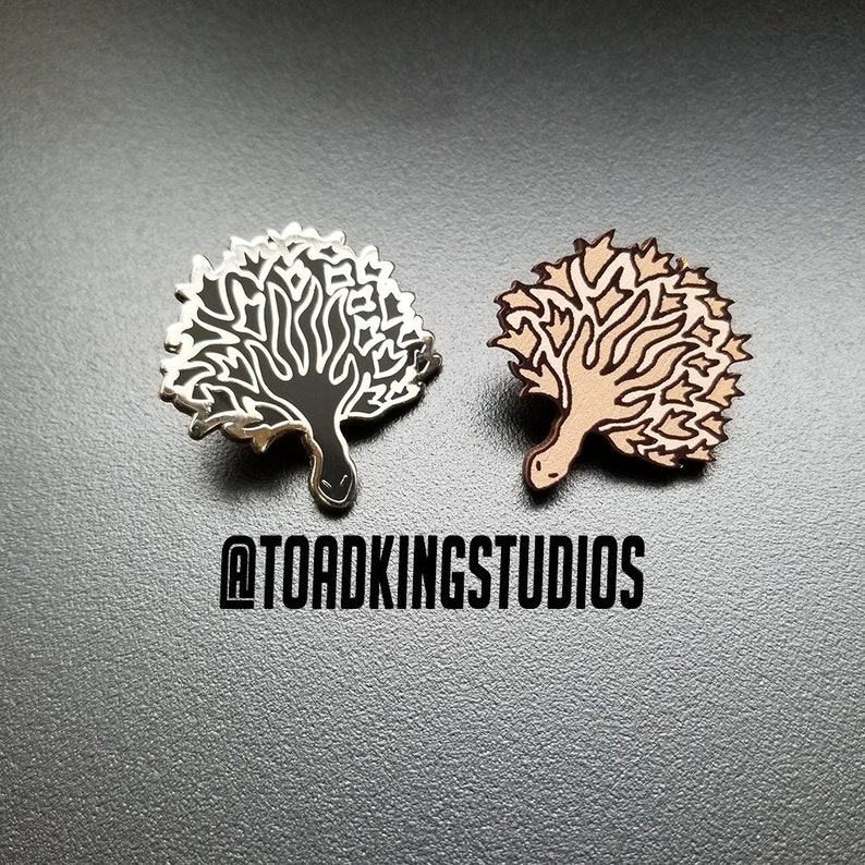 Serpent's Hand Logo Pin Black and Silver SCP Foundation - Etsy