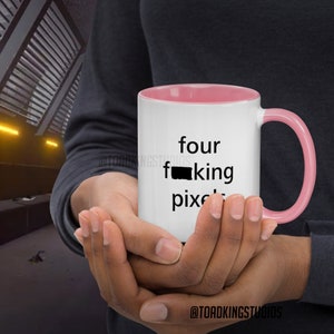 SCP-096 "four F__king Pixels" Censored Mug With Color Inside - POD - Etsy