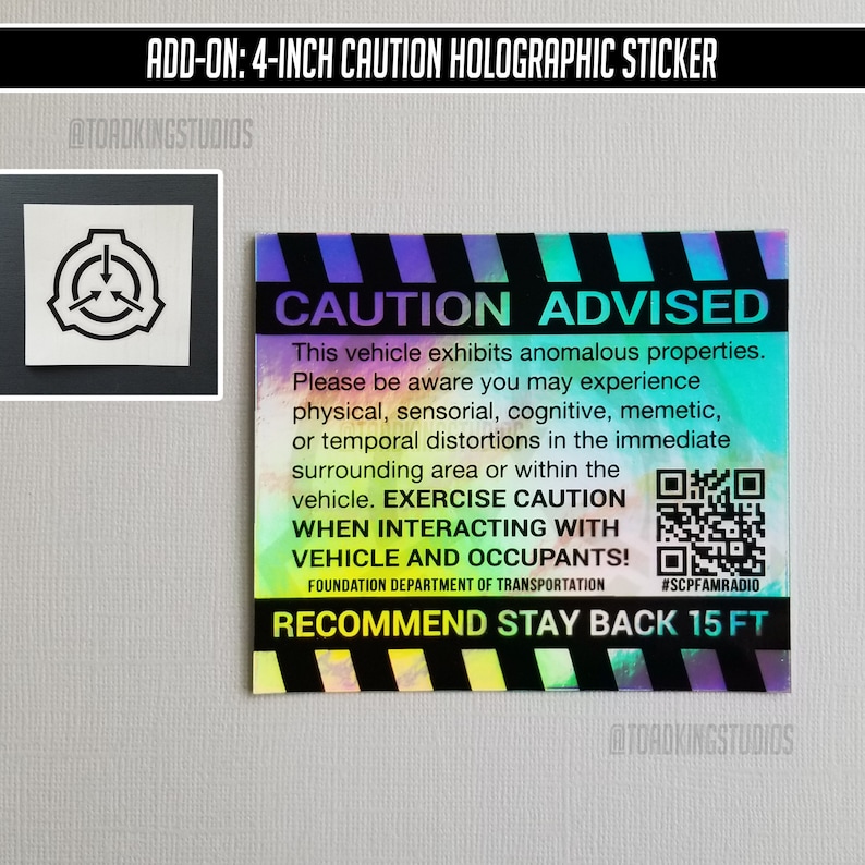 SCP Logo Black 4-inch Vinyl Decal Transfer Sticker - Etsy