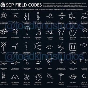 SCP Field Codes T-shirt Unisex Multi-sided Graphics - POD - Etsy