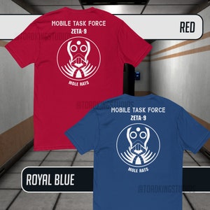 Mobile Task Force Zeta-9 "mole Rats" Team Short Sleeve T-shirt - POD - Etsy