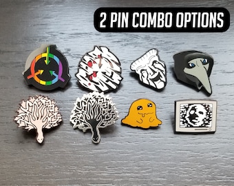 Serpent's Hand Logo Pin Black and Silver SCP Foundation | Etsy