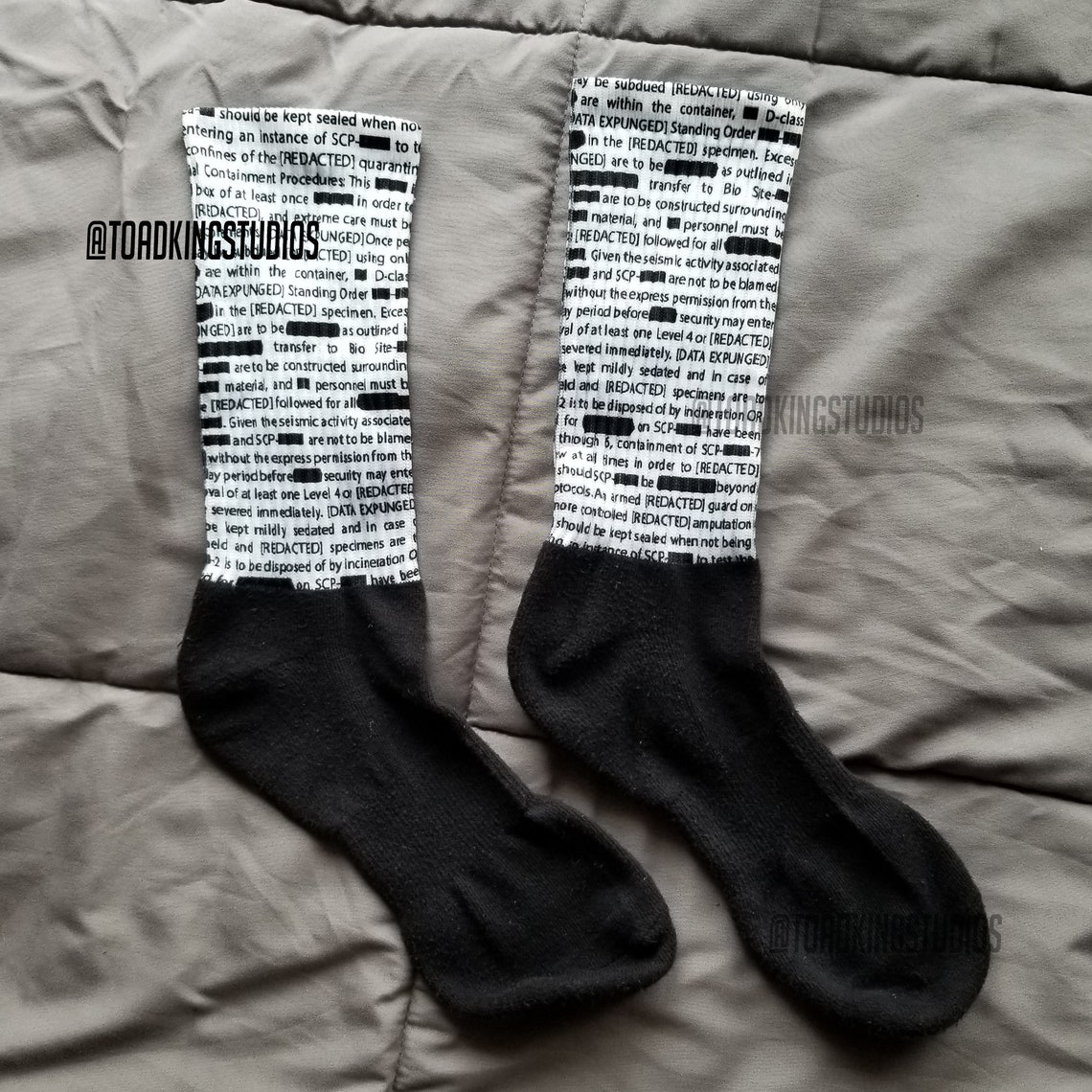 Document REDACTED Socks SCP Foundation Themed POD - Etsy