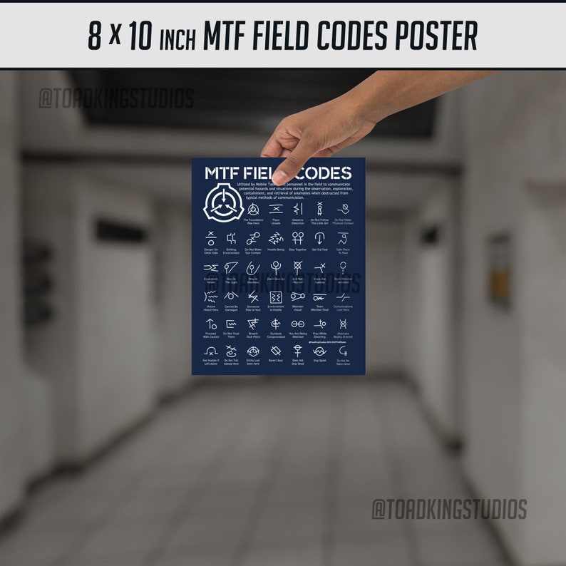 Mobile Task Force Field Codes Poster by Toadking (original Creator ...