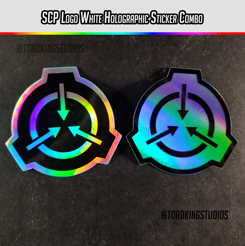 SCP Logo Black Holographic Sticker 3-inch NEW - Etsy