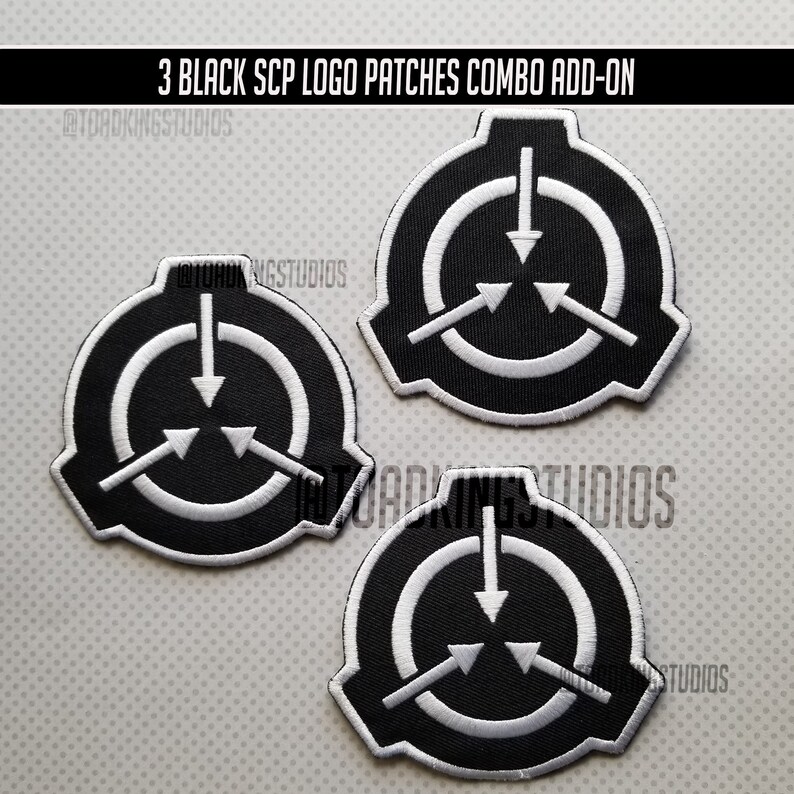 Bulk Combo Black SCP Logo Patch 3.5-inch Iron-on | Etsy