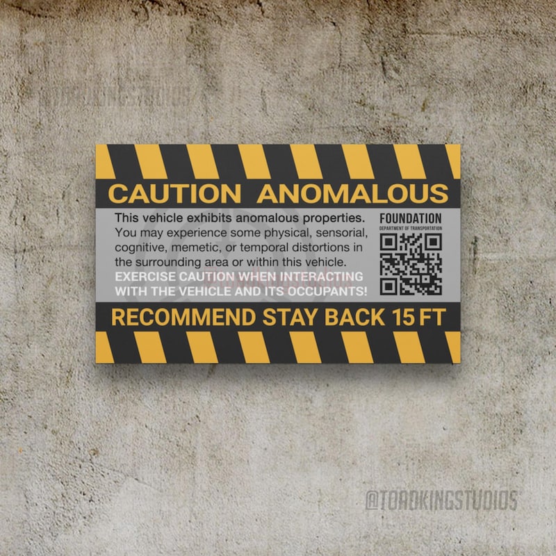 Scp Warning Signs - Etsy