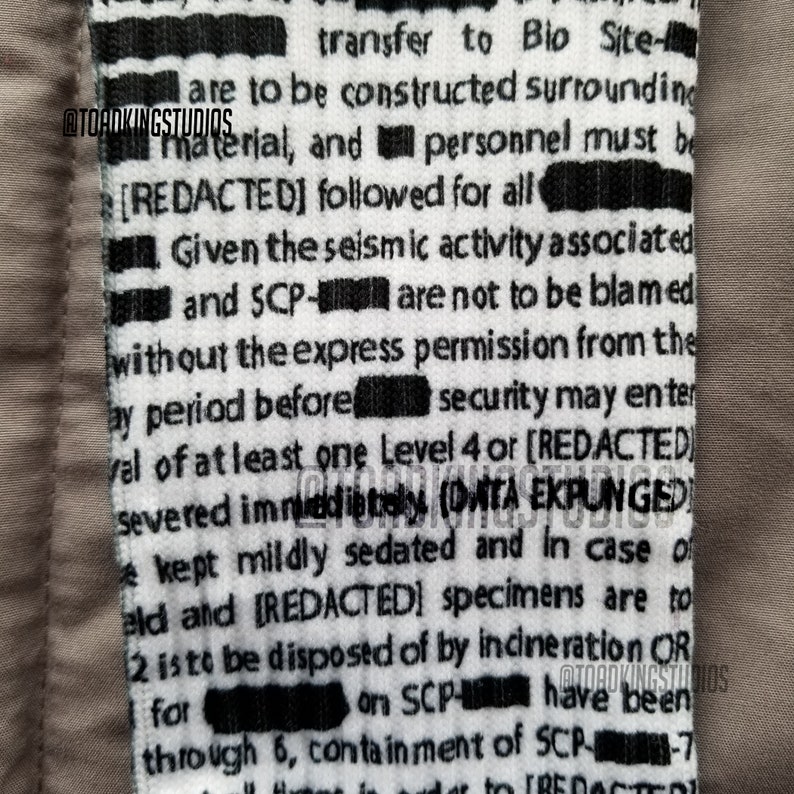 Document [REDACTED] Socks, SCP Foundation Themed POD - Etsy