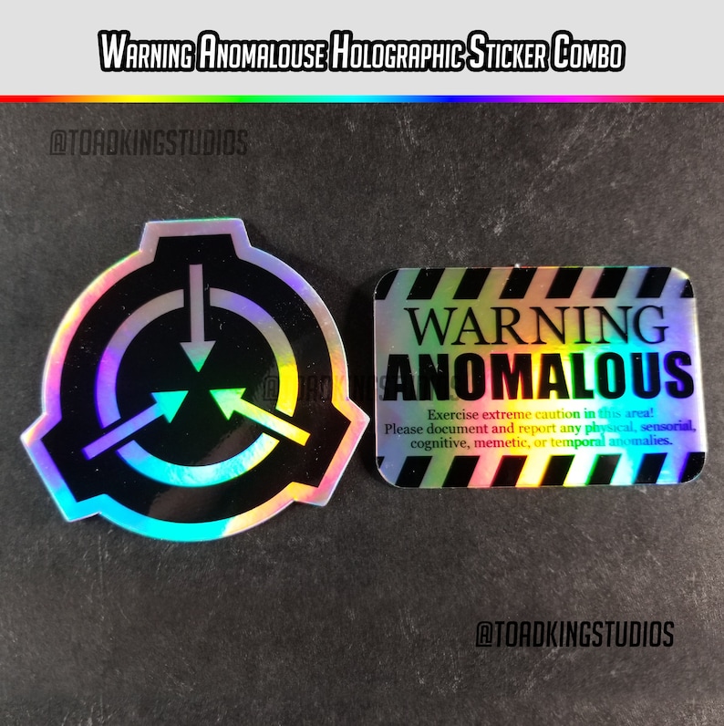 SCP Logo Black Holographic Sticker 3-inch NEW - Etsy