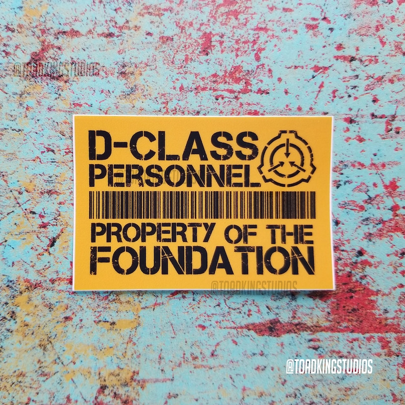 D-class Personnel Orange Sticker - Etsy