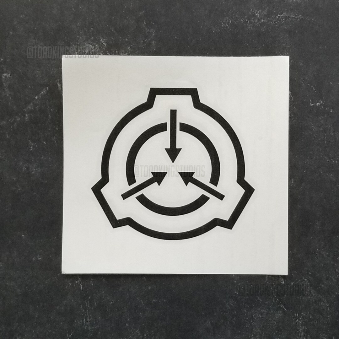 SCP Logo Black 4-inch Vinyl Decal Transfer Sticker - Foundation - Etsy