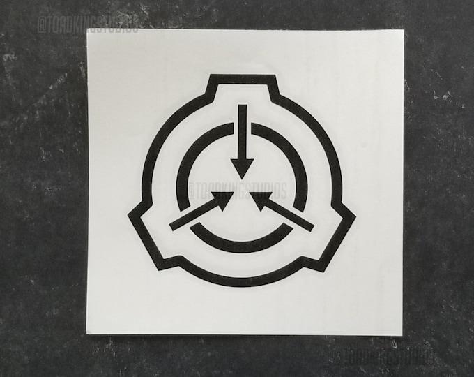 SCP Logo Black 4-inch Vinyl Decal Transfer Sticker Foundation - Etsy