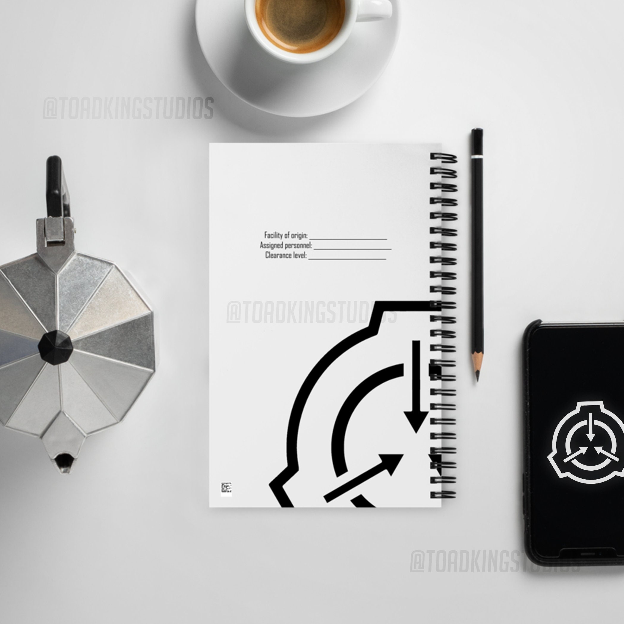 SCP Foundation Research Notes Spiral Notebook POD - Etsy