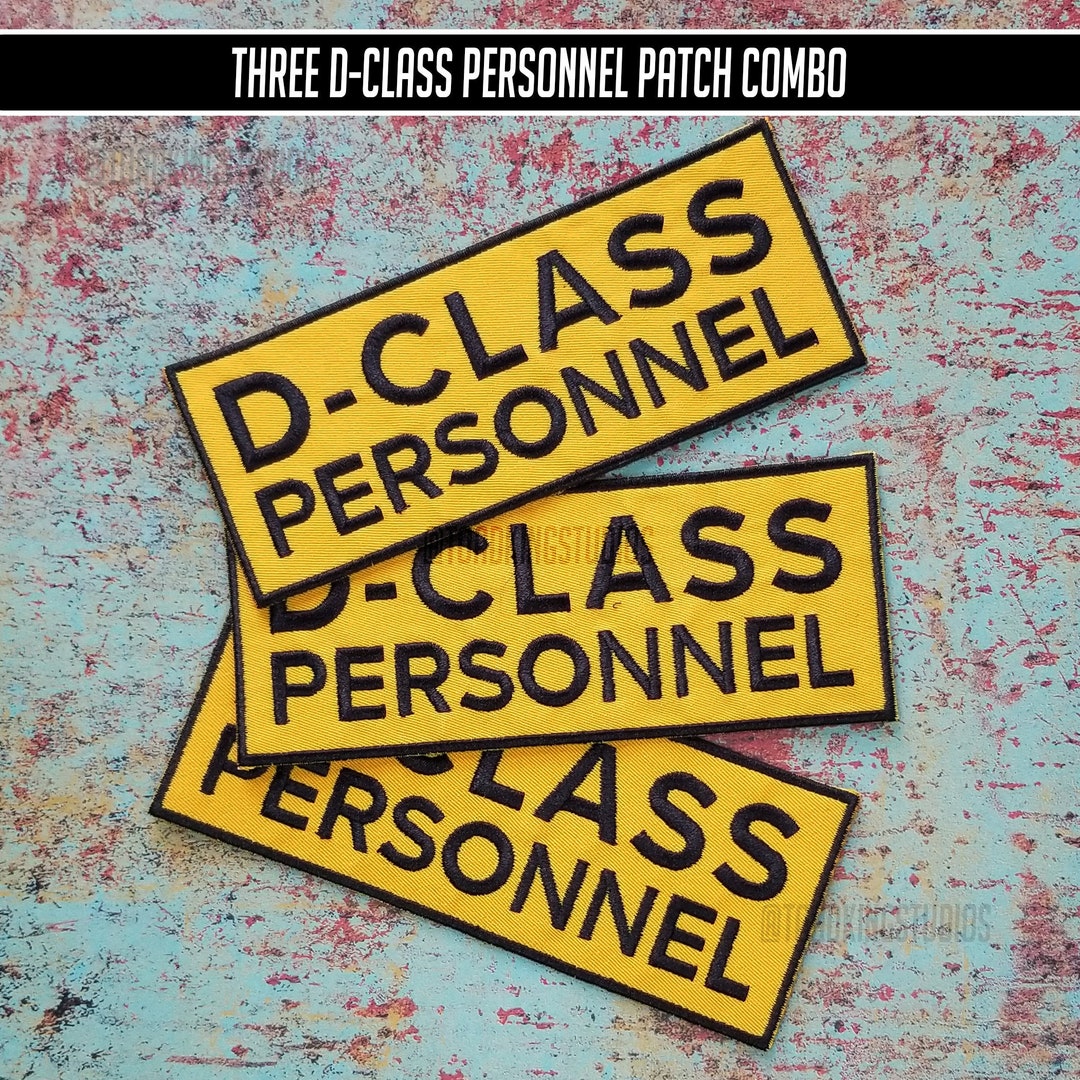 Combo D-class Personnel Orange 5-inch Cosplay Patch Bulk - Etsy