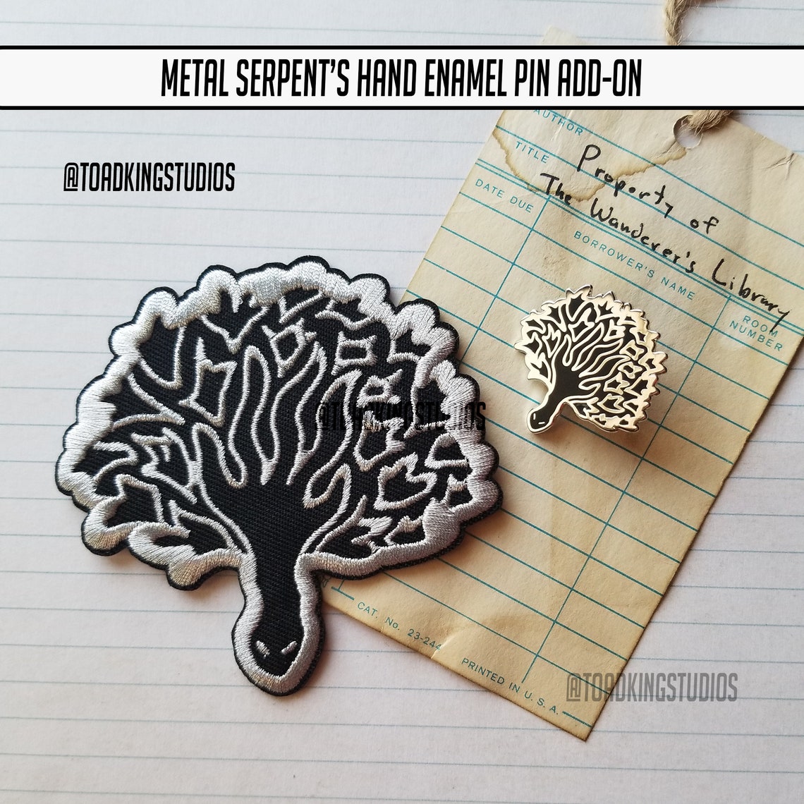 Combo Serpent's Hand Logo Iron-on 3.5-inch Bulk Patch - Etsy