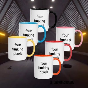 SCP-096 "four F__king Pixels" Censored Mug With Color Inside - POD - Etsy