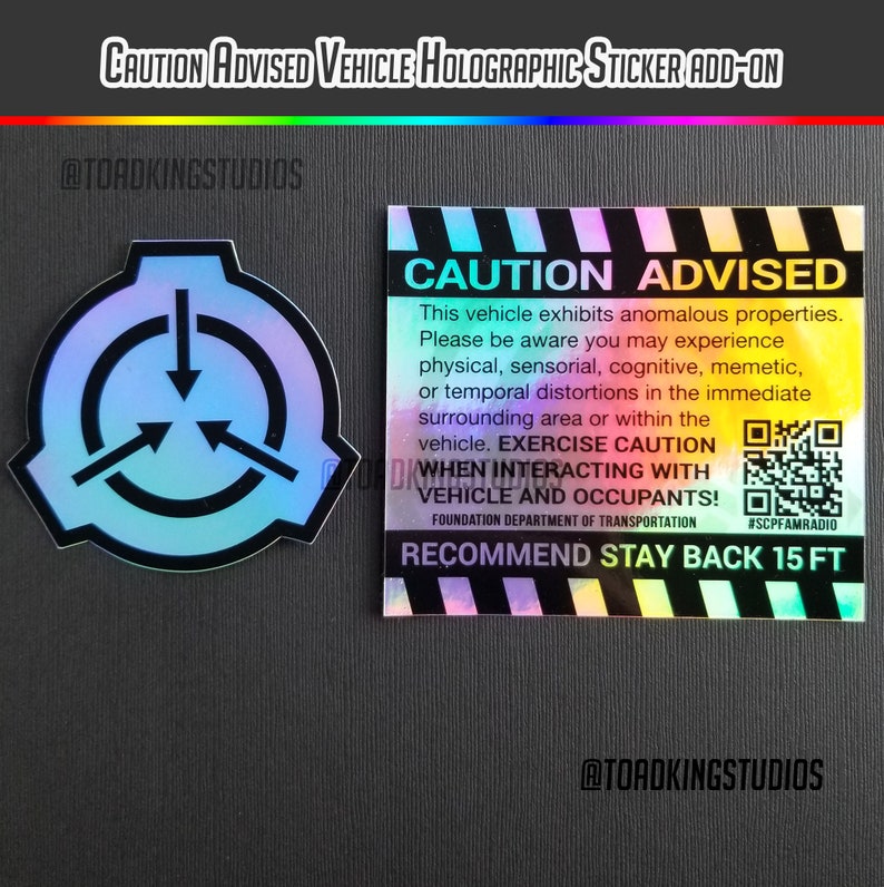 SCP Logo Holographic Sticker 3-inch RESTOCKED - Etsy