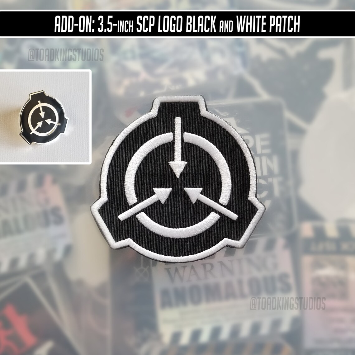 SCP Logo Black & Silver 1-inch Enamel Pin Foundation - Etsy