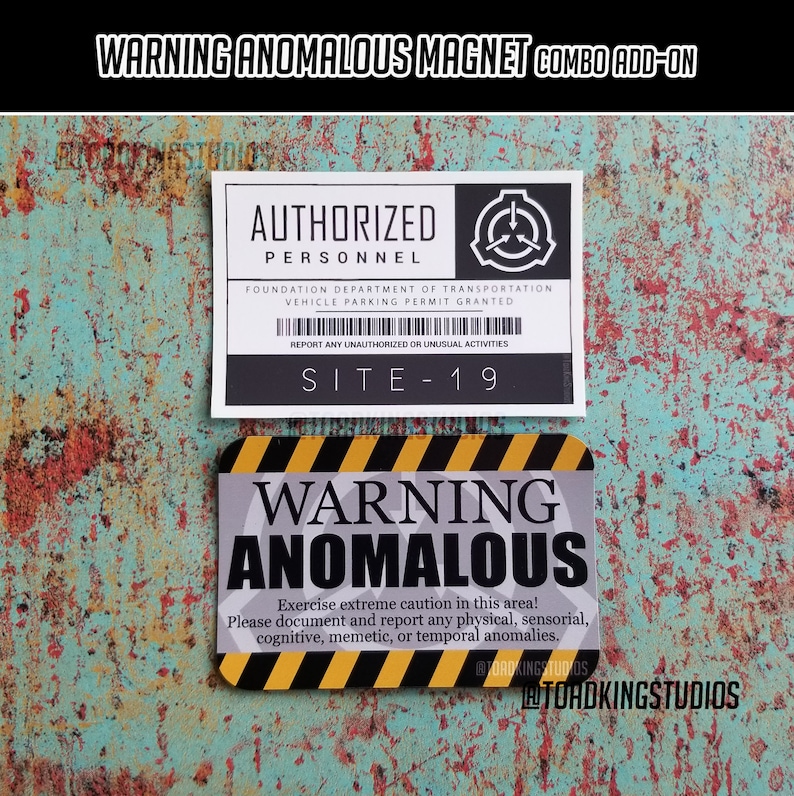 Site-19 Parking Permit Vinyl Static Cling - SCP Foundation - Etsy