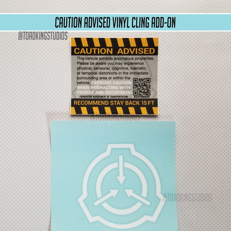 SCP Foundation Logo Vinyl Decal Transfer Sticker | Etsy