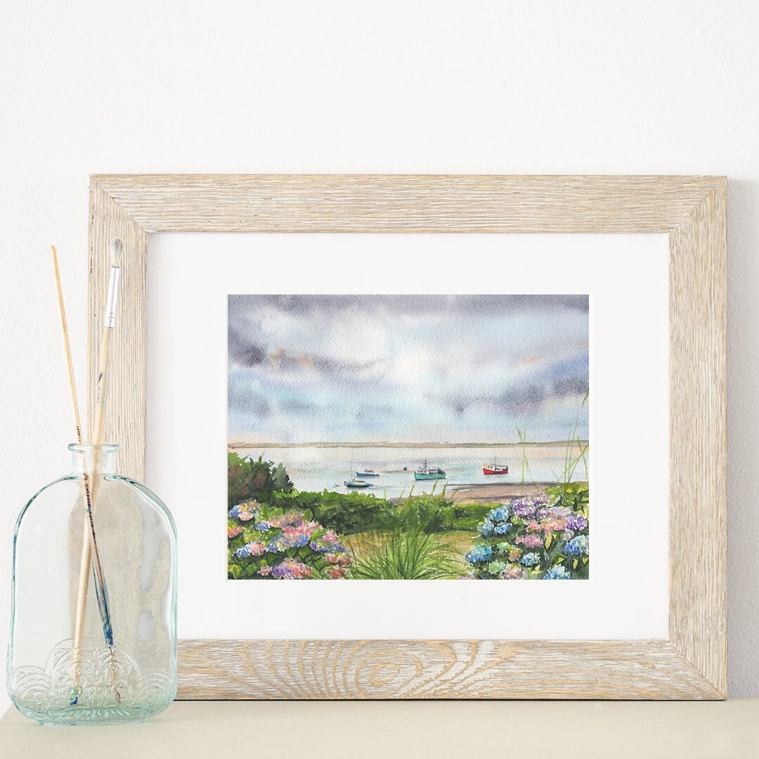 Chatham Hydrangeas 8x10 & 5x7 Print, Art Print, Wall Art, Coastal Home ...