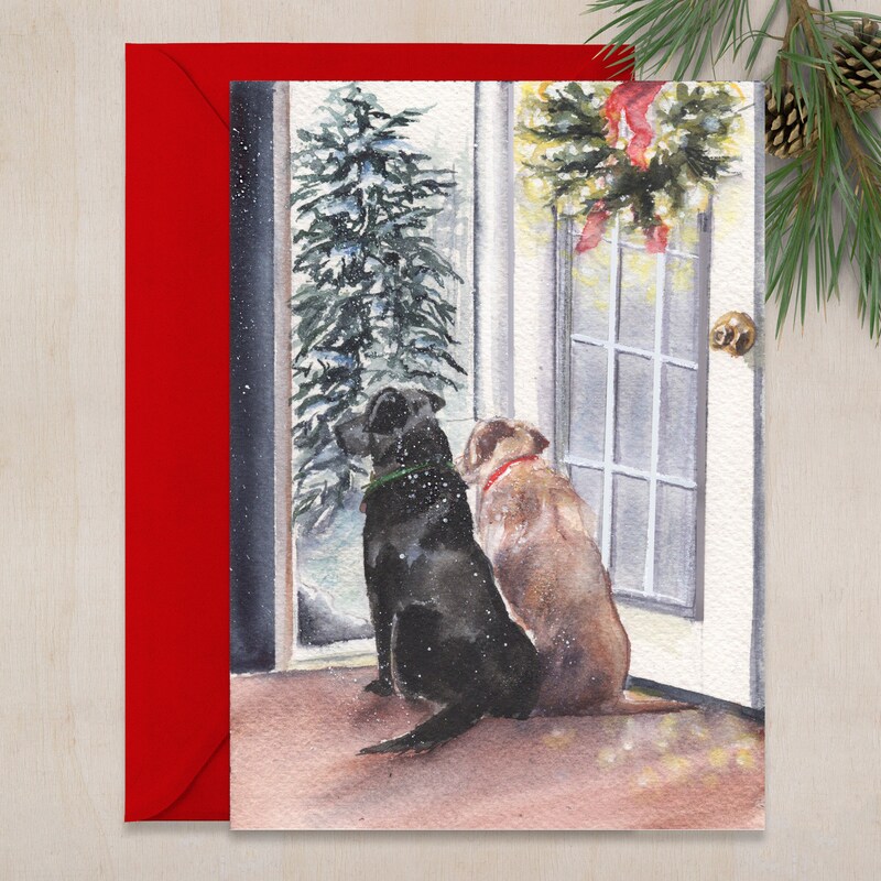 Dog Christmas Cards - Etsy