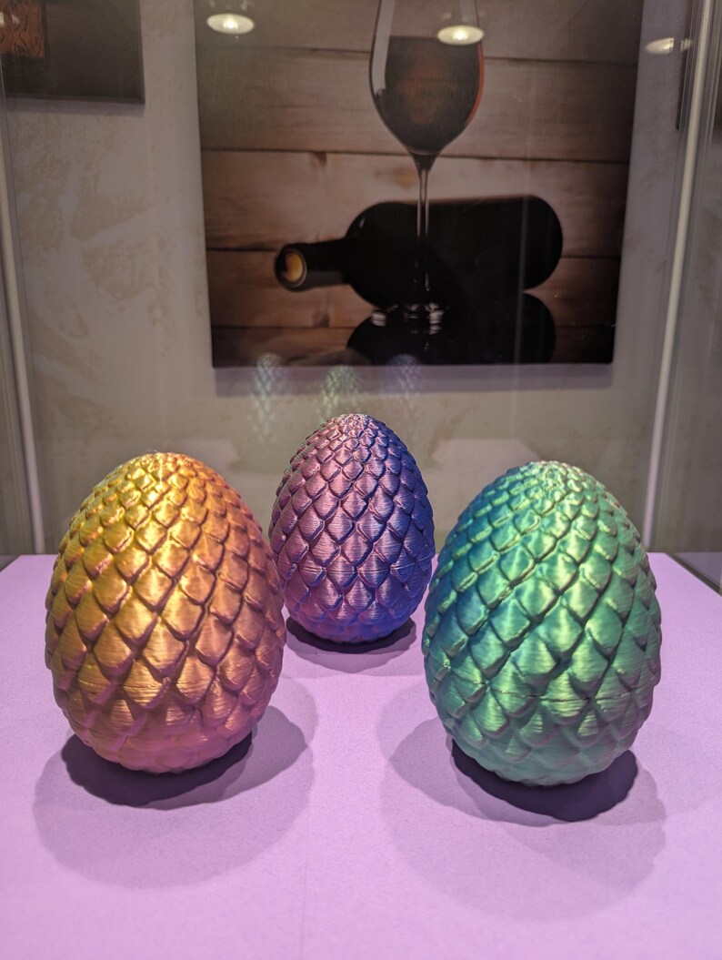 3D Printed Dragon in Egg | Articulated Dragon Toy | PLA Fantasy Dragon ...