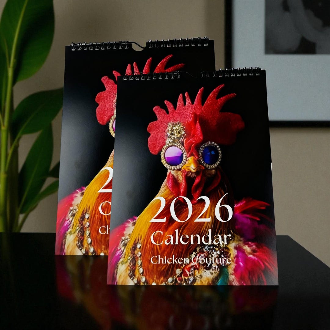 Funny Chicken Calendar 2026 - Sassy Hens Monthly Wall Calendar ...