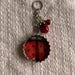 Ladybug Coca Cola Bottle Cap Keychain | Handmade | Hand Painted | Glass ...