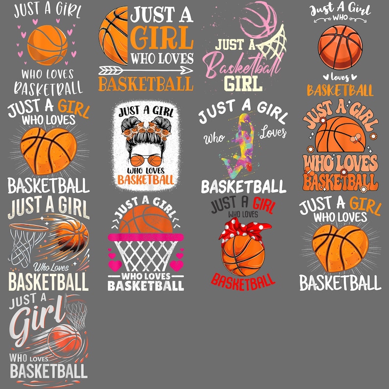 Just A Girl Who Loves Basketball PNG - Cute Basketball for Girls ...