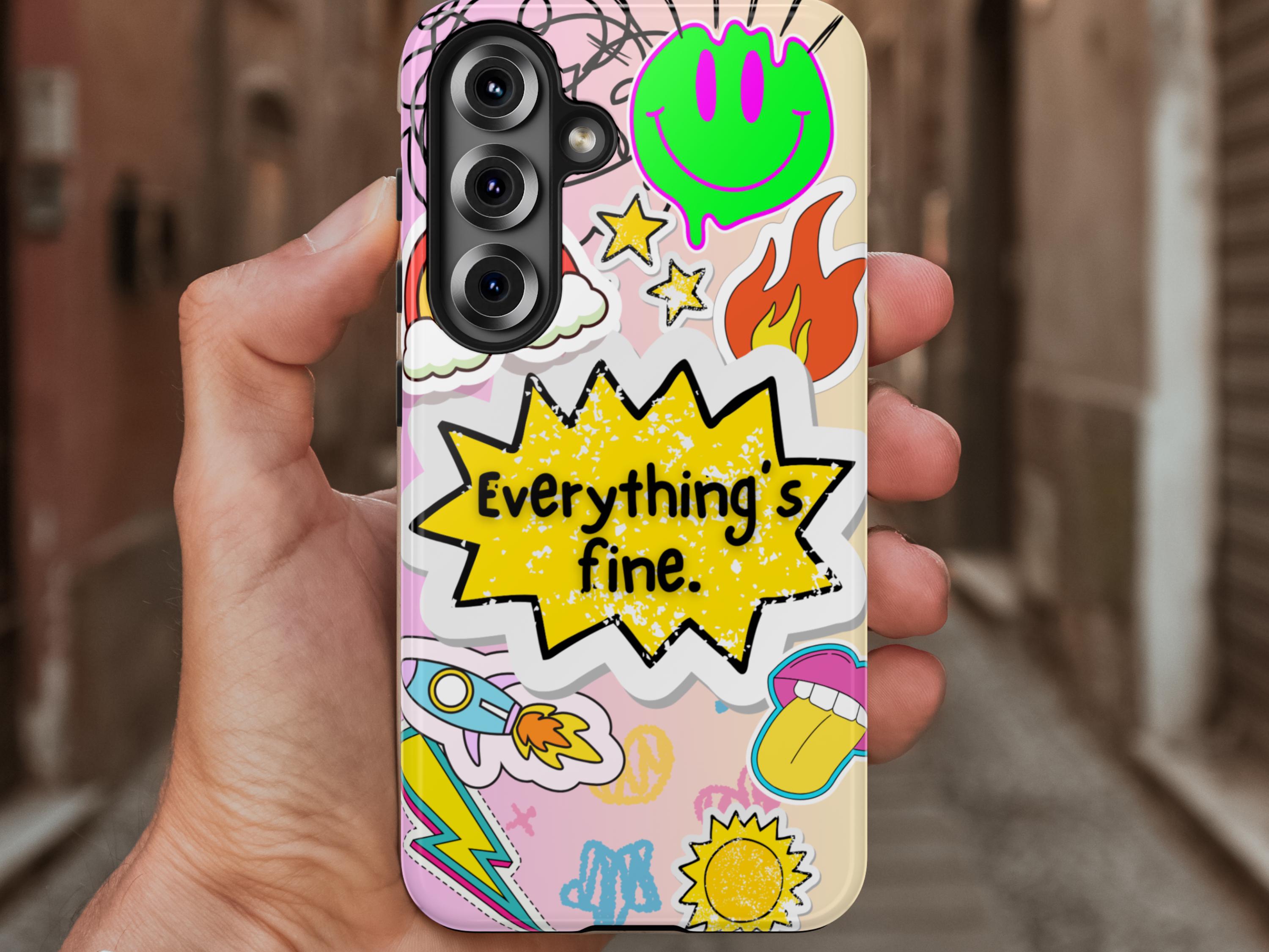 Collage Phone Case: Kidcore and Y2K Aesthetic Doodle Sticker Design - Etsy