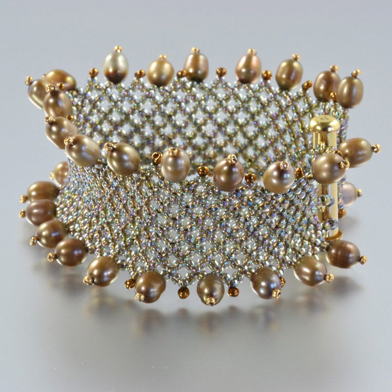 Beaded Cuff Pattern, Victorian Lace (PDF Tutorial) - Etsy