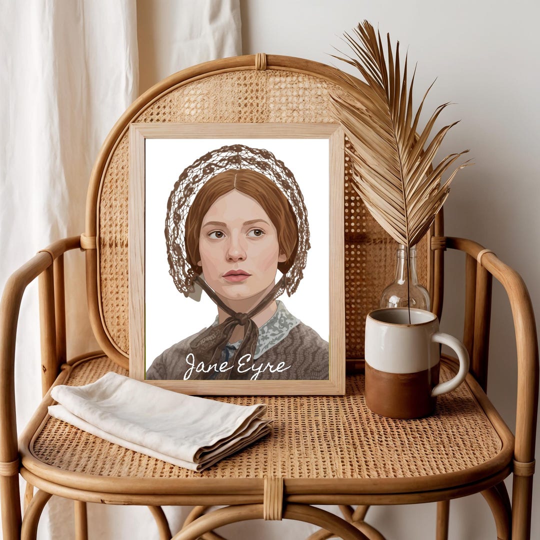 Jane Eyre Portrait Print | Gothic Book Lover Gift (digital Download) - Etsy