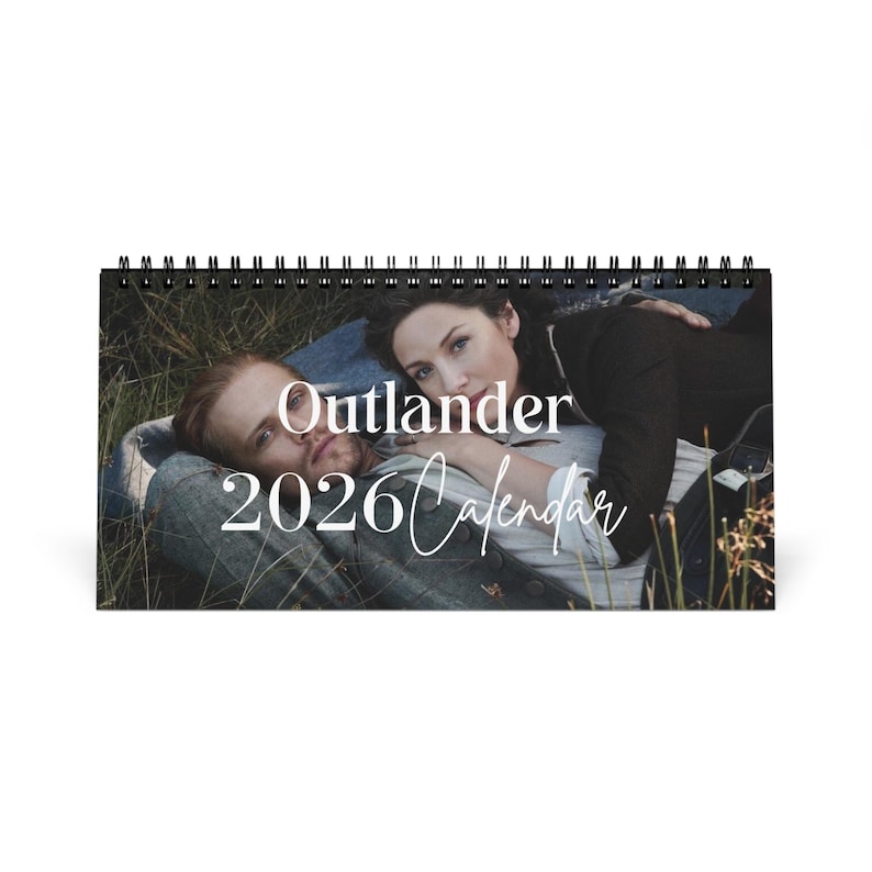 Outlander 2026 Desktop Calendar, Scottish Romance Gift, Jamie Fraser ...