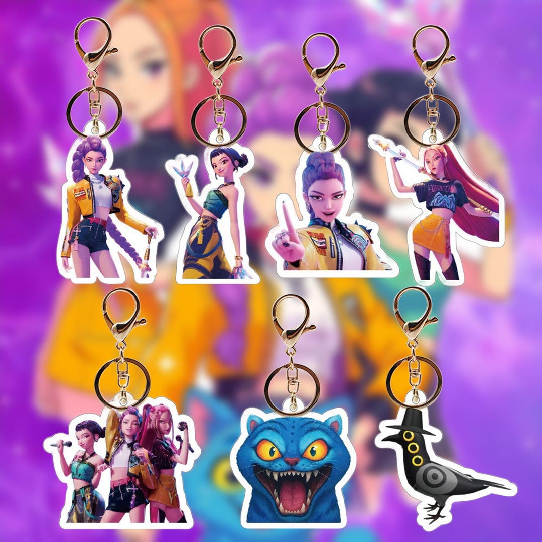 Kpop Acrylic Keychains, Cute Idol & Cartoon Charms, Vibrant Accessories ...