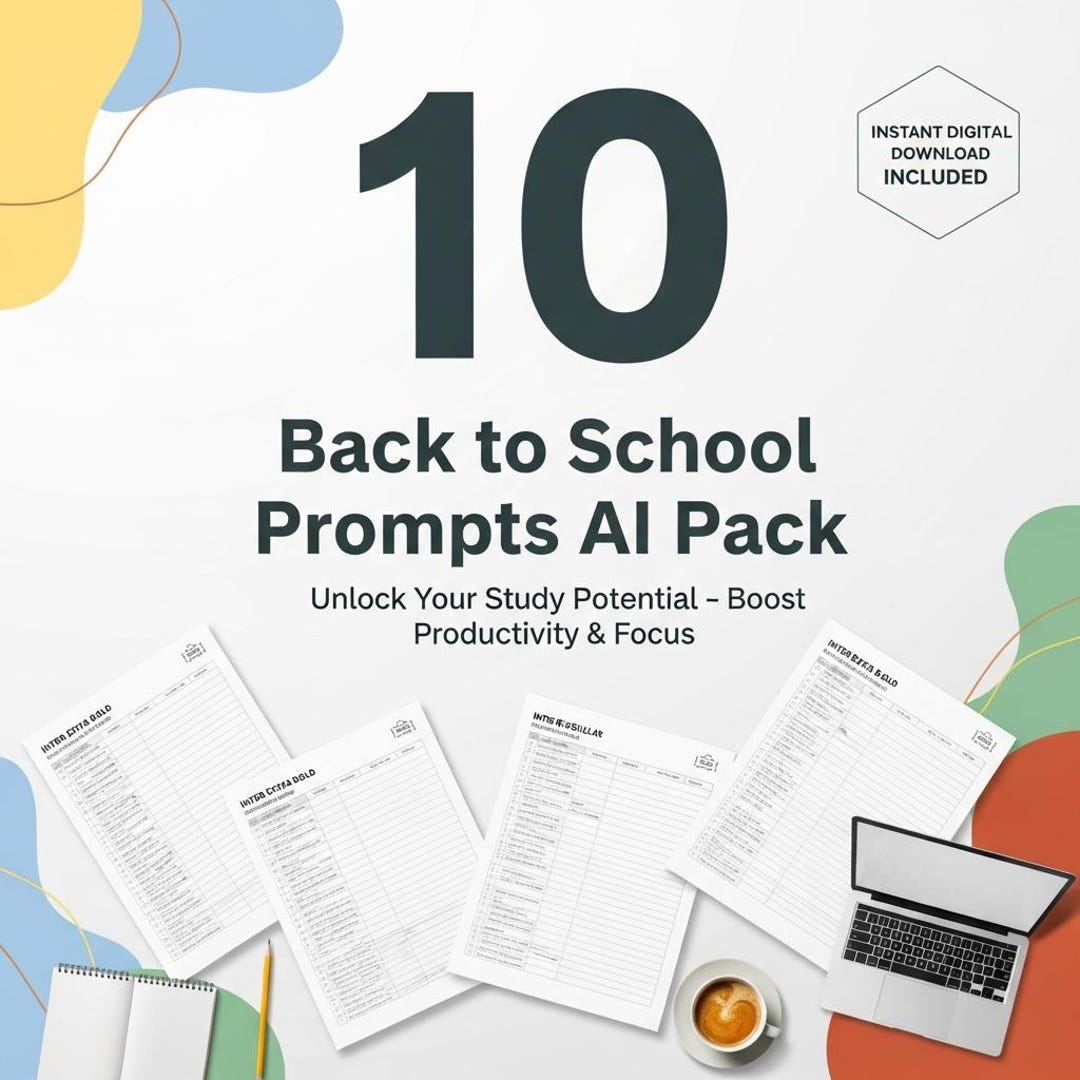 Back to School Prompts for Students - 10 Essential Ideas - Etsy