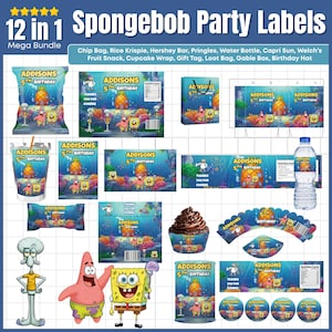 Spongebob Chip Bags Png - Etsy