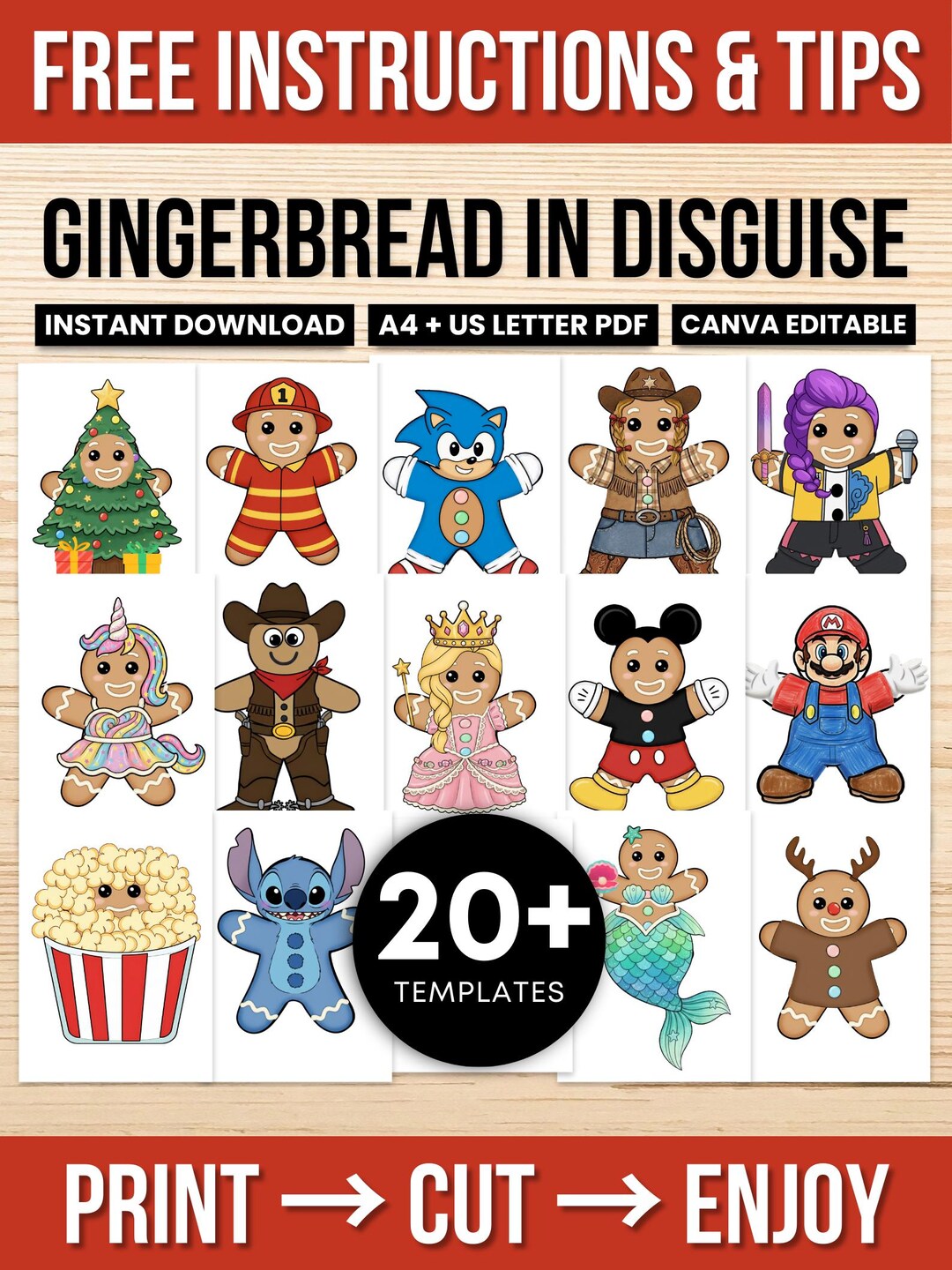 Disguise a Gingerbread Man, Christmas Disguise, Gingerbread Man in ...