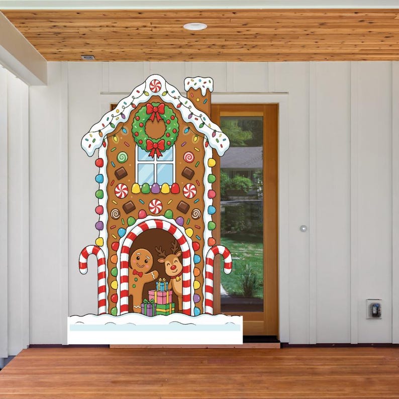 Gingerbread Christmas Classroom Door Decor Kit, Christmas Class Decor ...