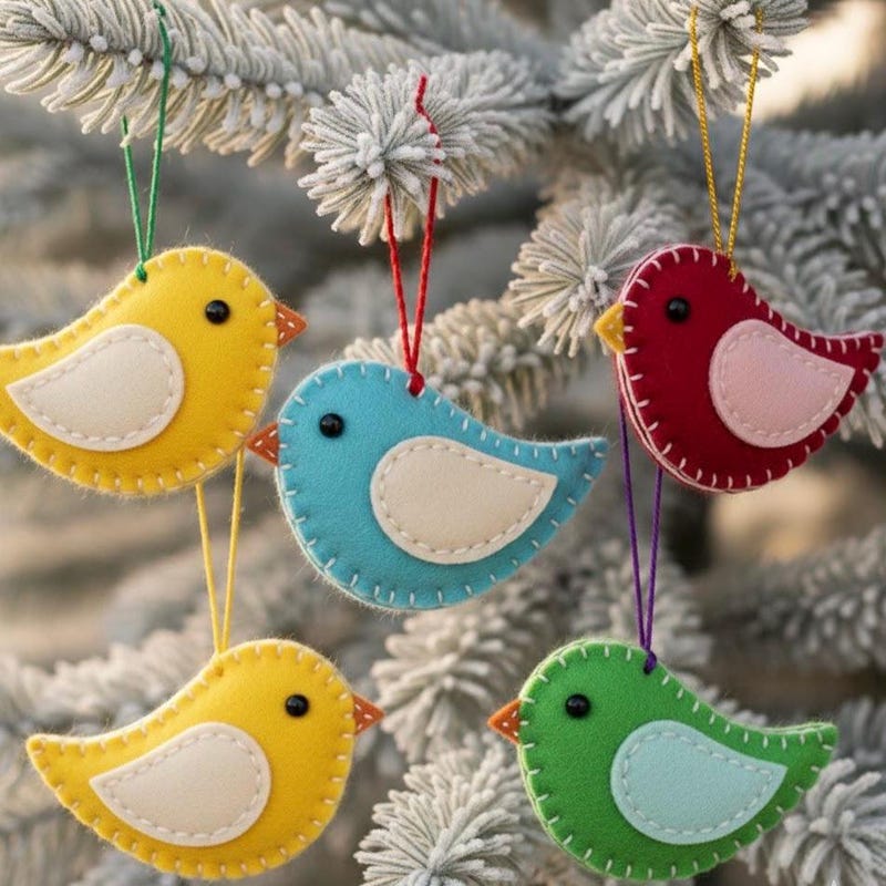 Felt Bird Patterns Kits - Etsy