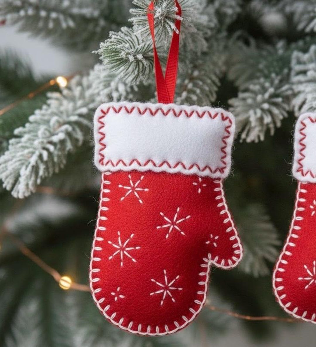 Mitten Felt Pattern ORNAMENT, DIY, Craft, Mobile, Gift, Decor,, Doll ...