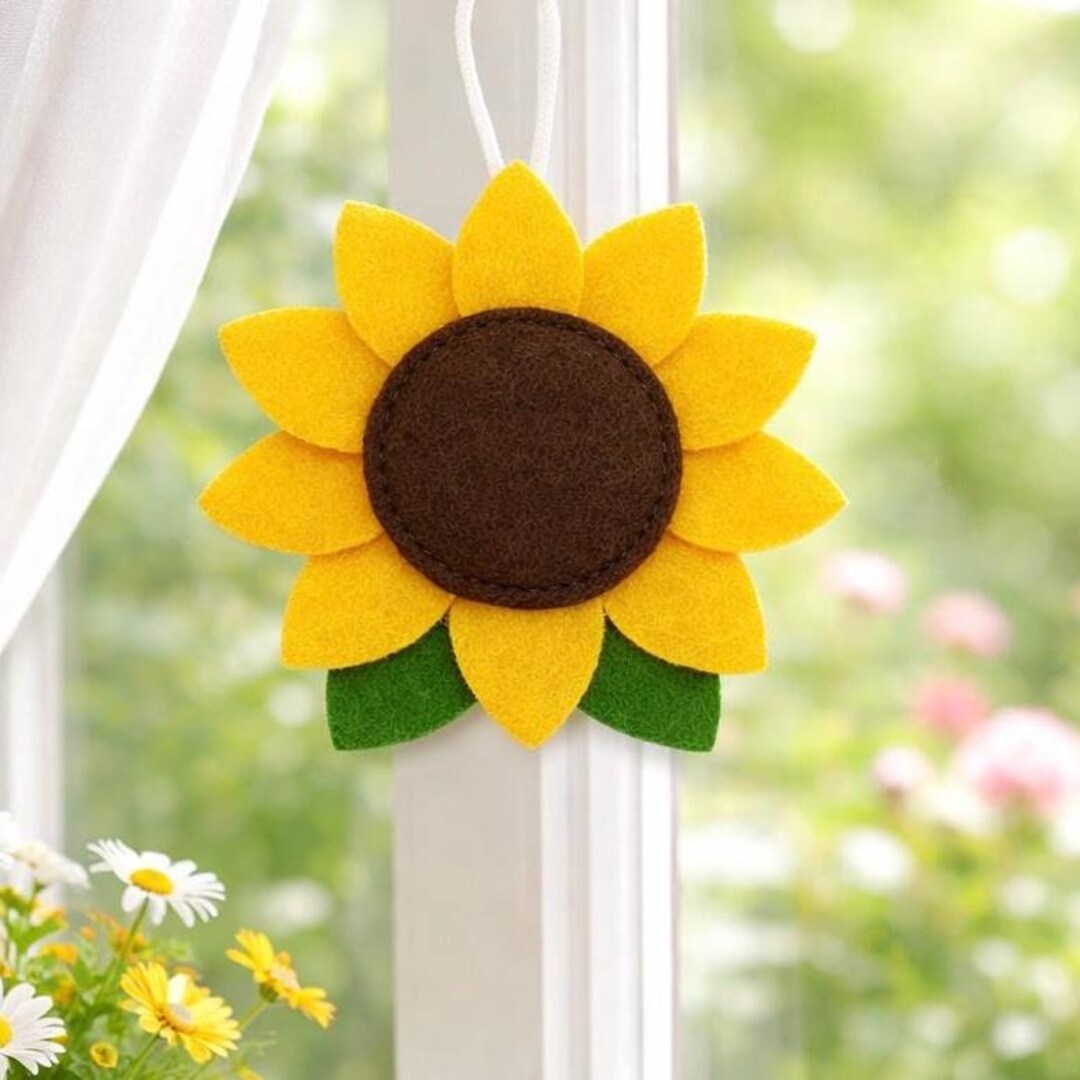Sunflower, Sewing PATTERN, Felt, Girl, Kids, Felt, Decor, Activity ...