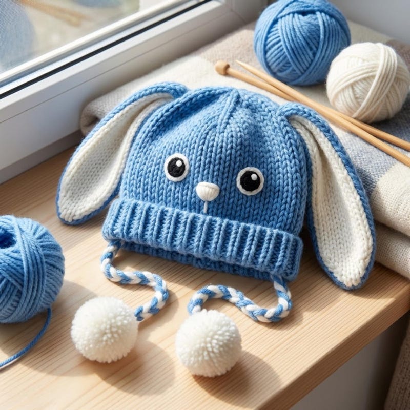 Bunny Hat Liam Ramos - Etsy UK