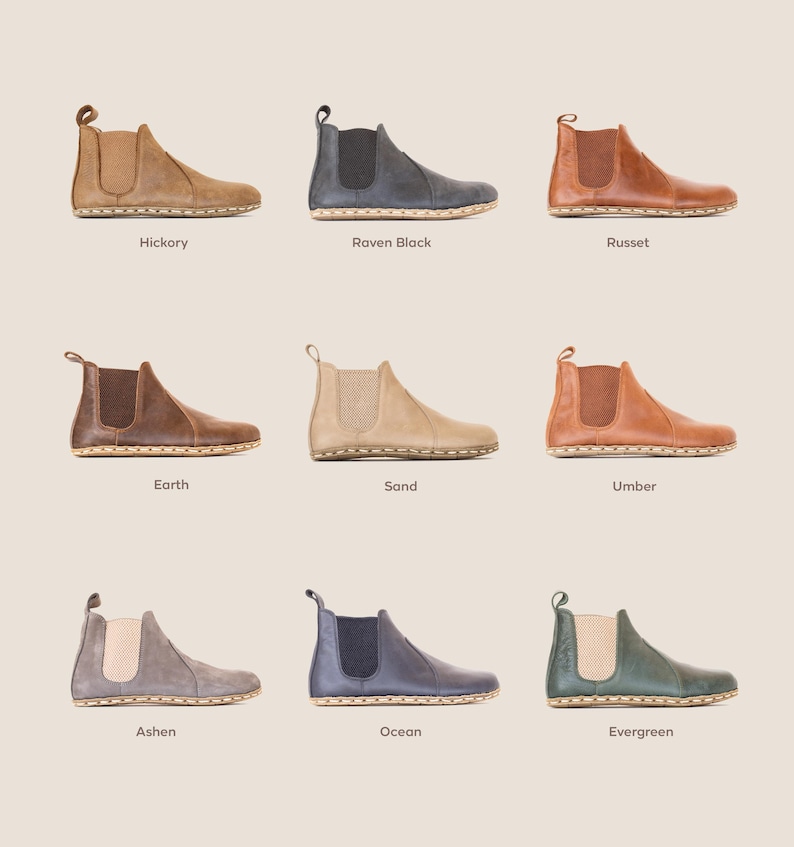 Chelsea Ankle Barefoot Boot Men: Wide Toe Box,handamde, Leather ...