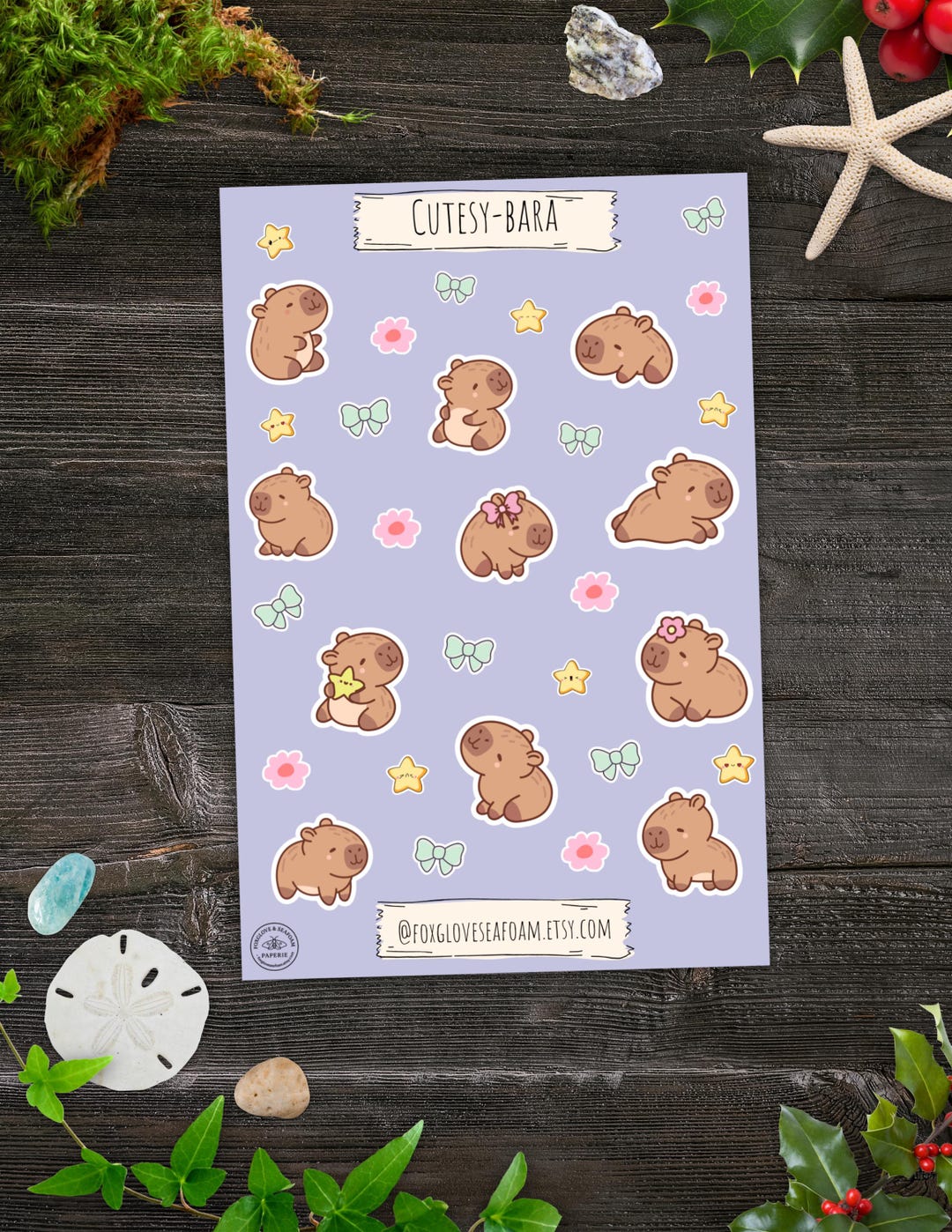 Cute Capybara Sticker Set for Planners & Journals - Irresistibly Cute ...