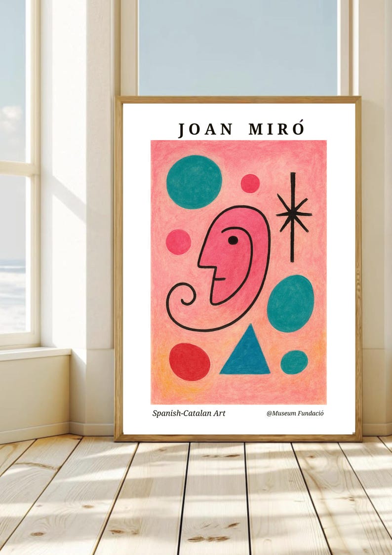 Joan Miró Inspired Abstract Art Print – Colorful Modern Wall Decor - Etsy