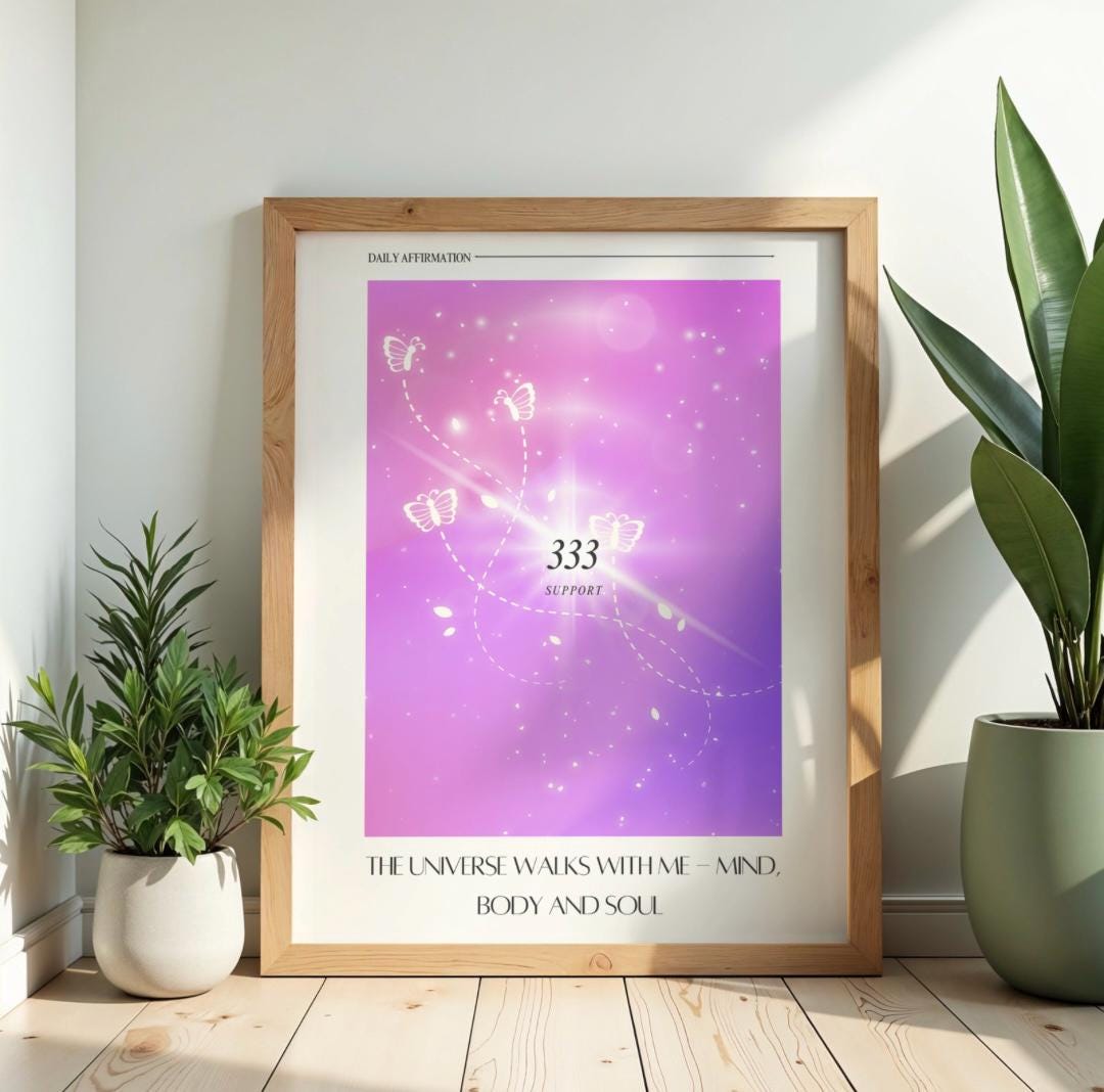 Angel Number 333 Print – “333 Support & Ascended Masters | Angel Number ...